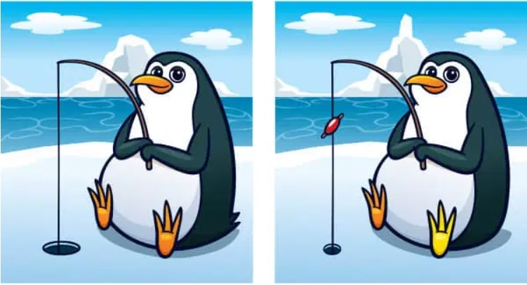 Spot The Difference: Can you spot 5 differences between the two images within 14 seconds?
